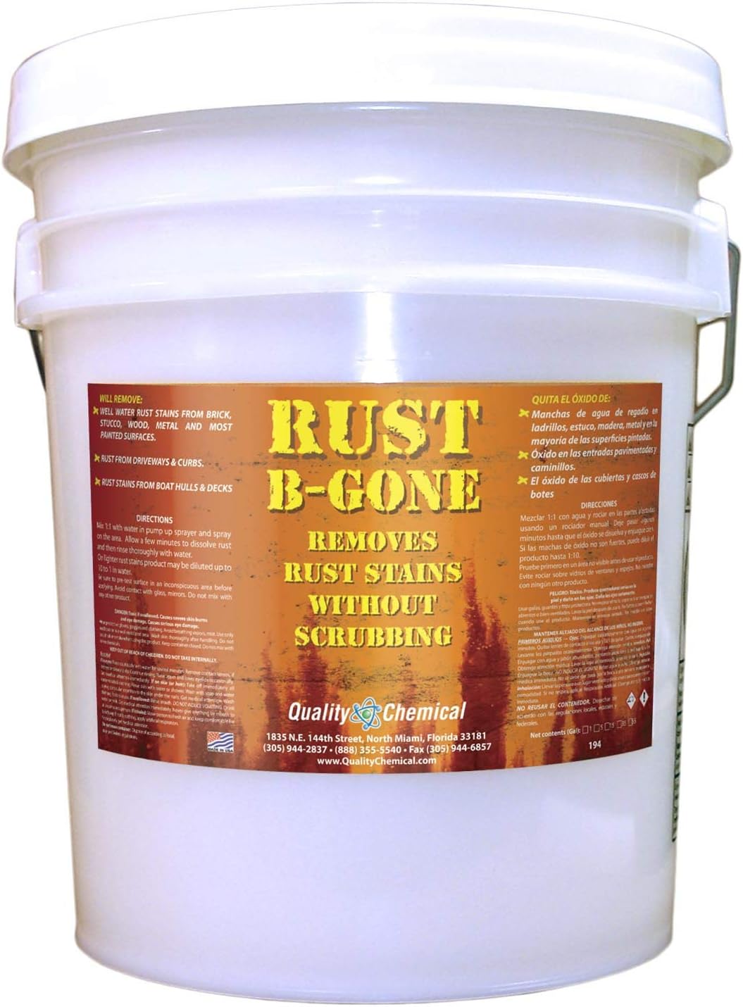 Amazon.com: Quality Chemical's Rust-B-Gone Rust Stain Remover/Rust ...