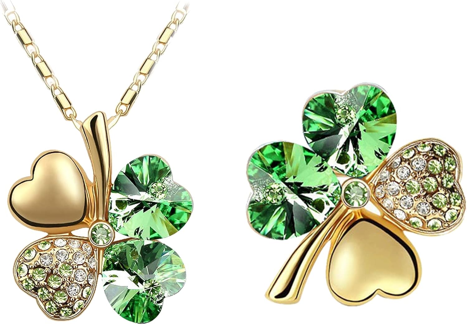 Amazon.com: St Patricks Day Pins & Necklace - Shamrock Pins and ...