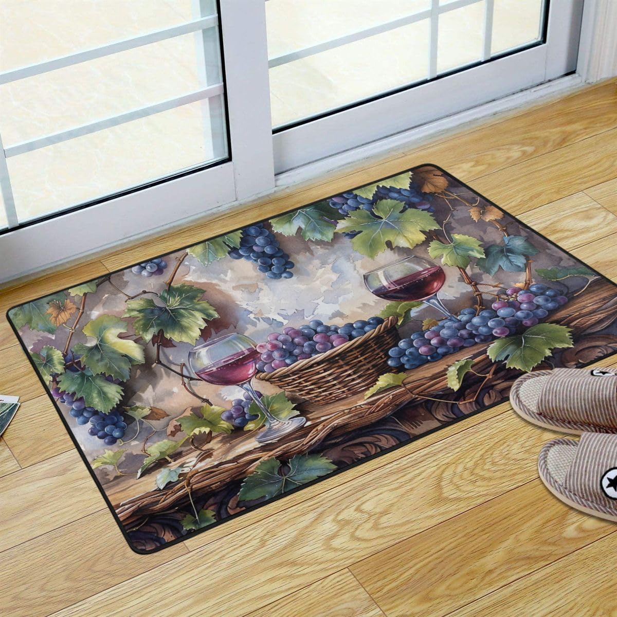 Amazon.com: Grape Red Wine Kitchen Rug Mat Non Slip Kitchen Mats Anti ...