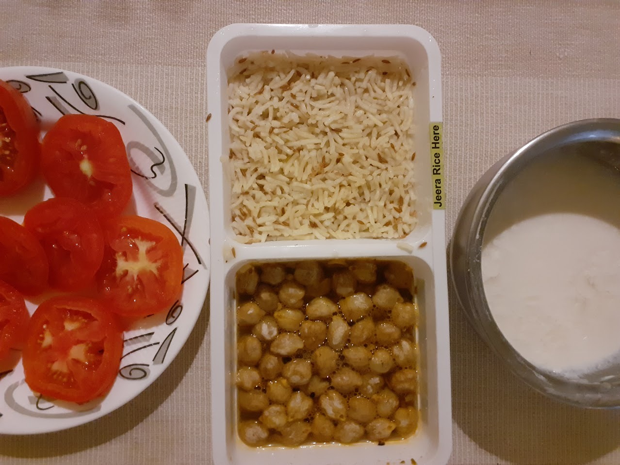 Triguni Eze Eats Chole + Jeera Rice Combo (Pack of 2) : Amazon.in ...