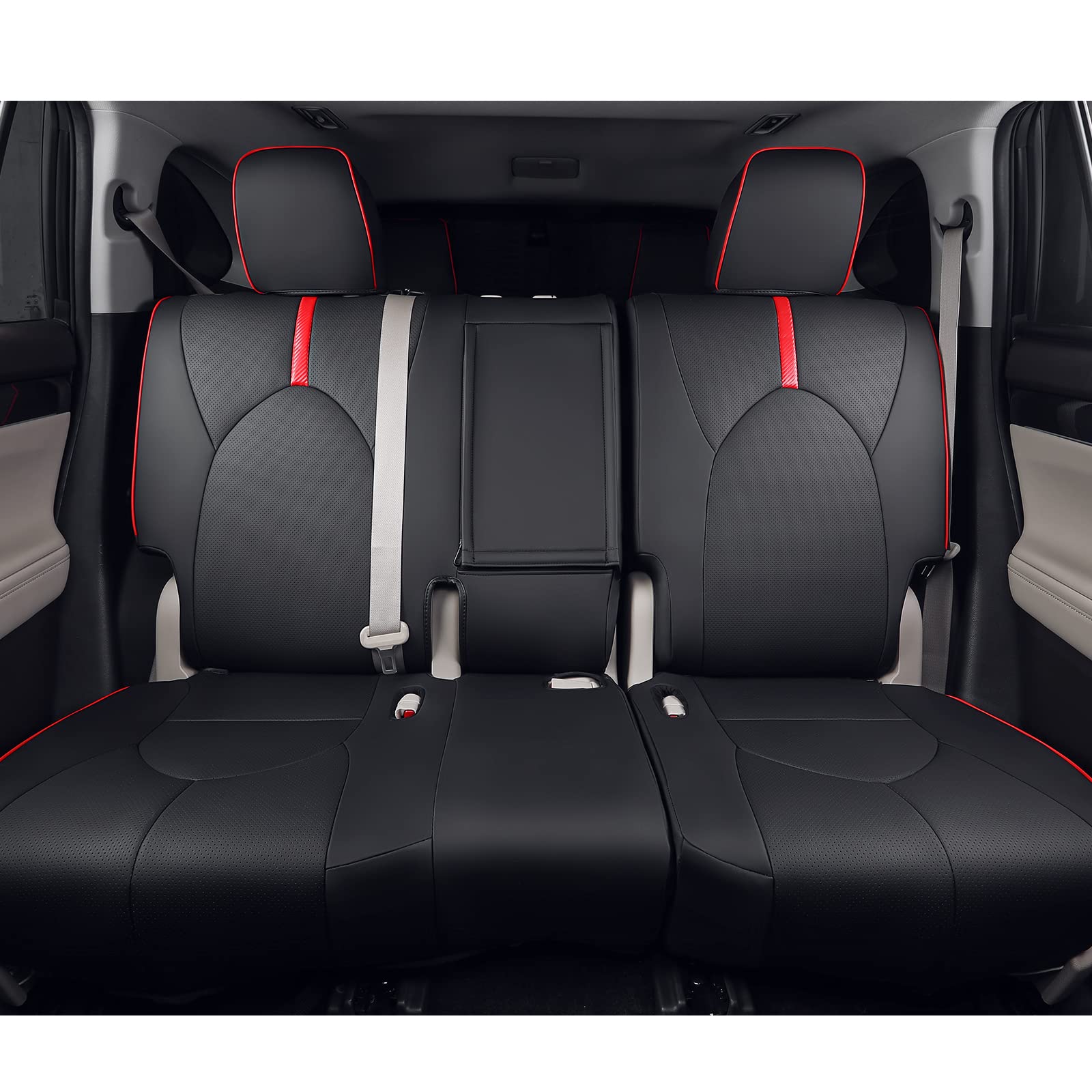 Xipoo Fit 2020-2023 Toyota Highlander 8 Seats Car Seat Cover 3 Row Car ...