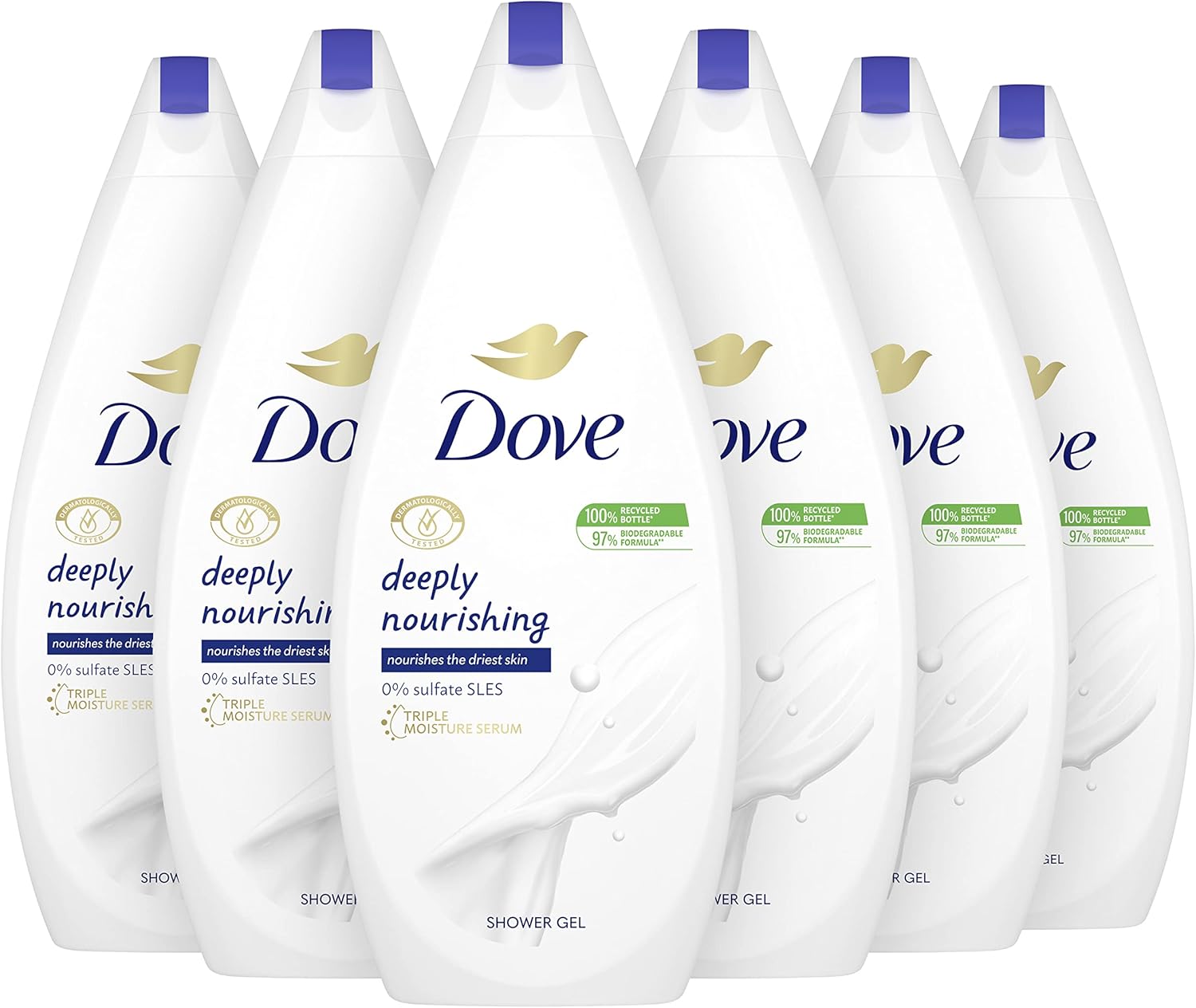 Dove Deeply Nourishing Douchecrème, transformeert zelfs de meest droge ...