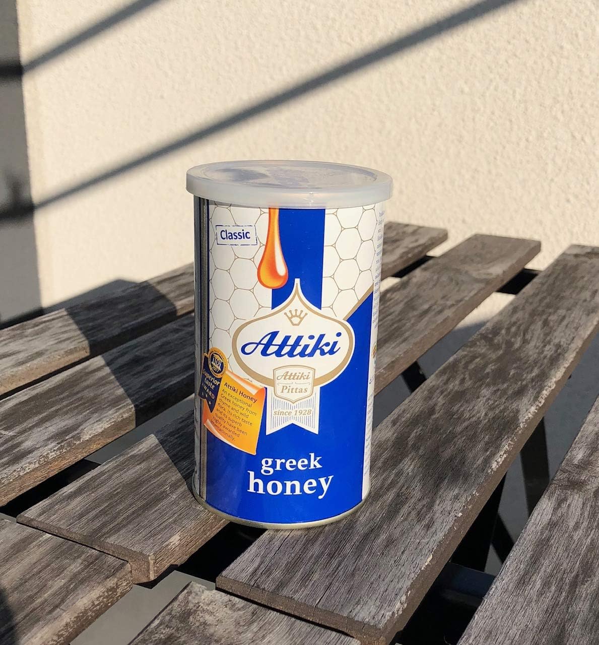 Amazon | Attiki（アッティキ） Greek Honey ギリシャ産 天然蜂蜜 タイムの花 缶入り (455g) | Attiki | スパイス・ハーブ 通販