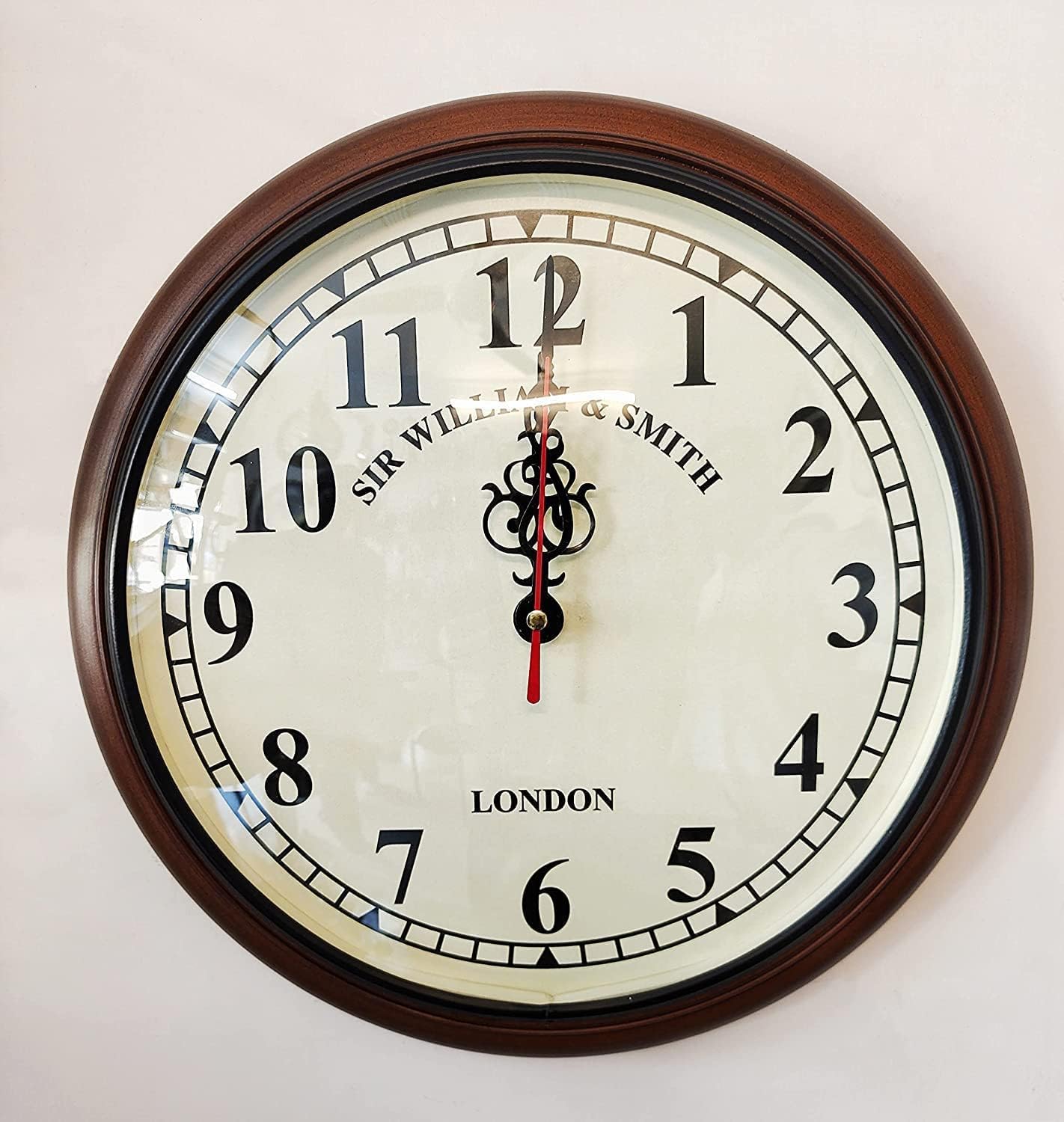 Buy LINE WOOD - Handmade Antique Wooden Analog Wall Clock London Style ...