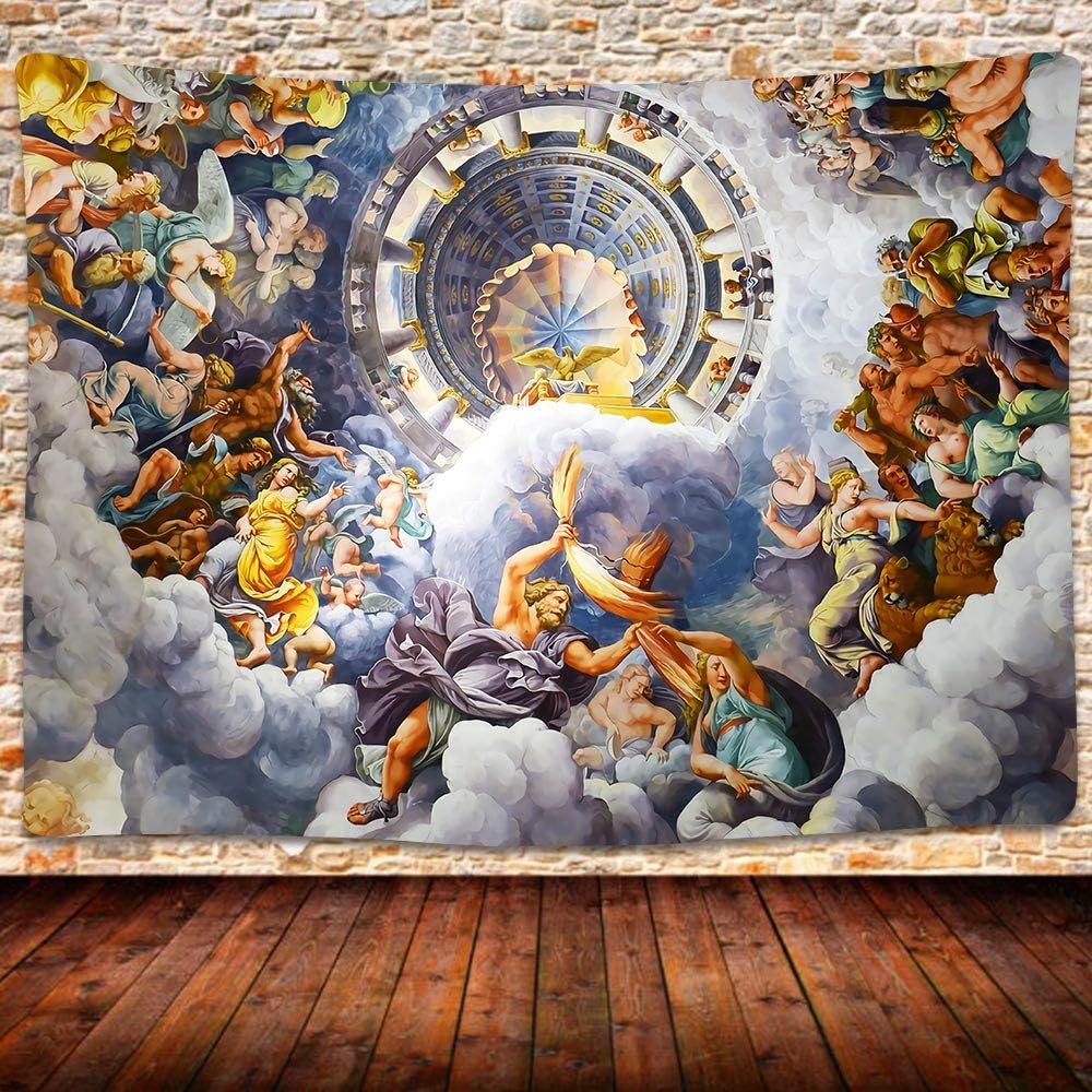 Amazon.com: UHOMETAP Greek Mythology Tapestry Artwork Wall Hanging ...