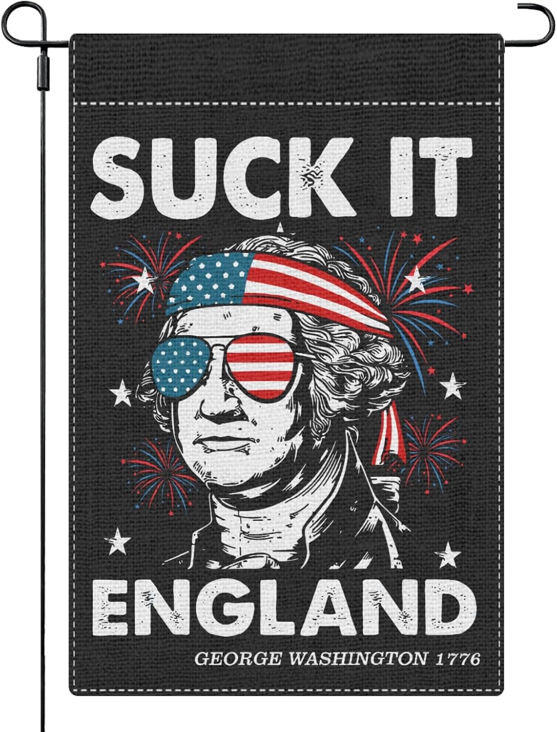 Amazon.com : Suck It England Funny 4th Of July George Washington US ...