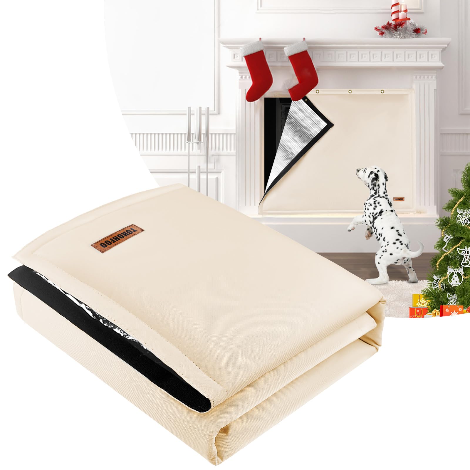 Snapklik.com : Fireplace Cover - 45 X 34 In Fireplace Draft Stopper ...