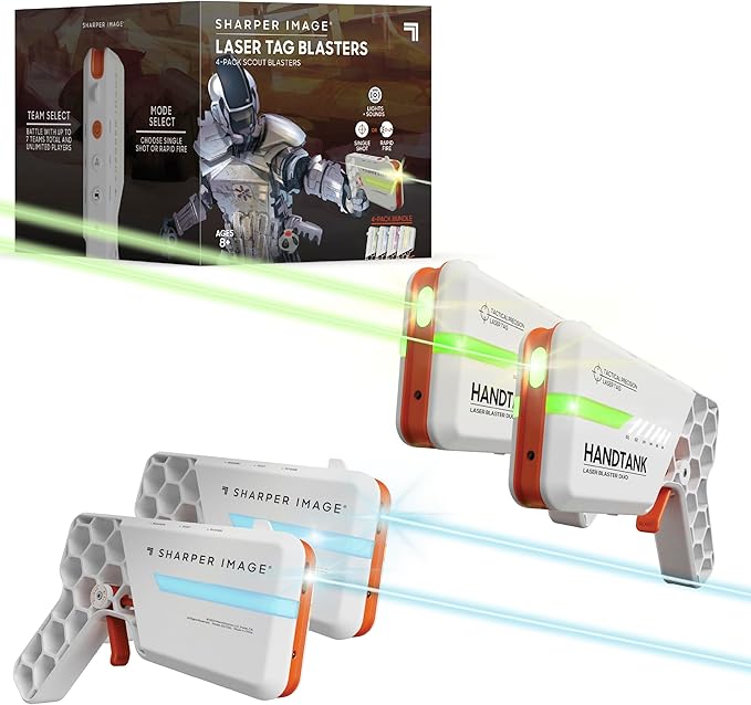 Amazon.com: Sharper Image Tag Blaster Set – 4-Pack with Lights & Sounds ...