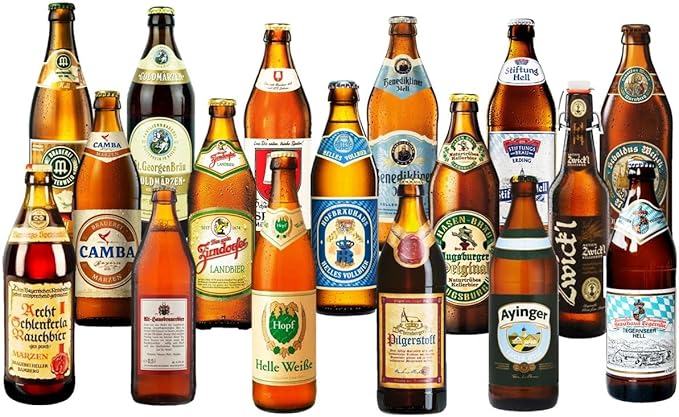 BIERPAKET XL 18 x 0,5L bayerische Biere Helles Märzen Kellerbier Weizen ...