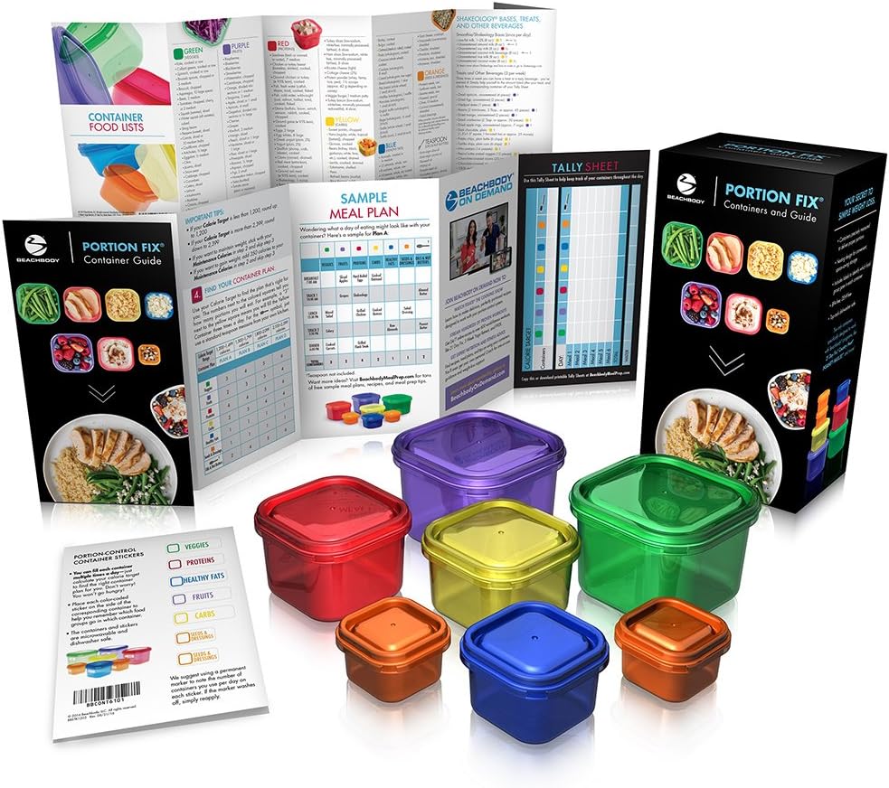 Amazon.com: Portion Control Containers with Beachbody Guide | Stop ...