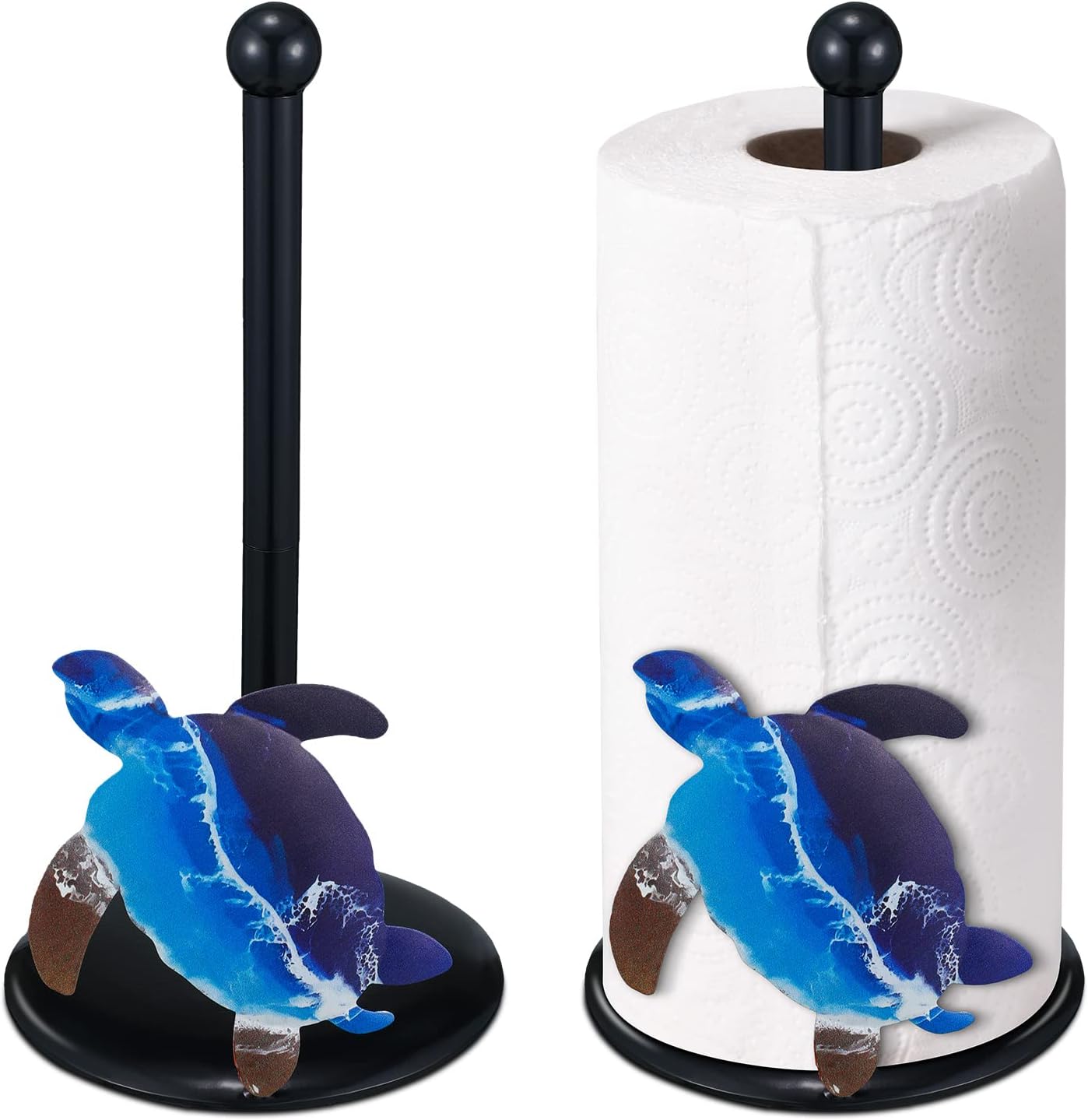 Amazon.com - Sea Life Turtle Dolphin Fish Seashell Paper Towel Holder ...