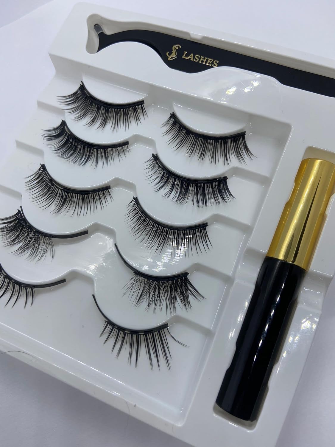SiLashes Magnetic Eyelashes Russian Volume Extension Look 5Pairs 3D ...