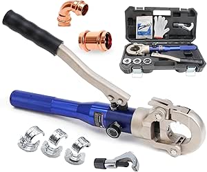 Hydraulic Copper Tube Fittings Crimping Tool with 1/2,3/4 and 1-inch ...