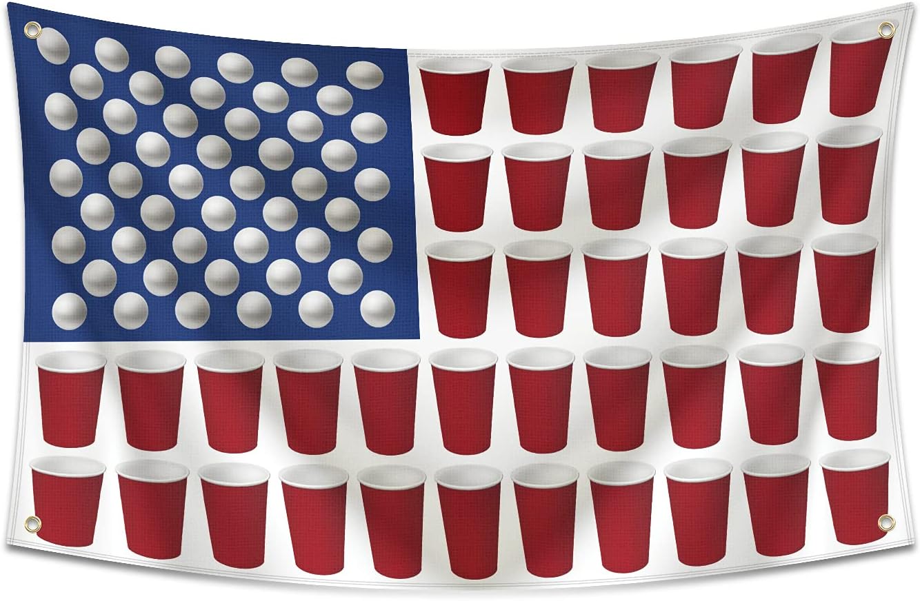 Amazon.com: Student Athlete Banner Backdrop Beer Cup Pong Motivational ...