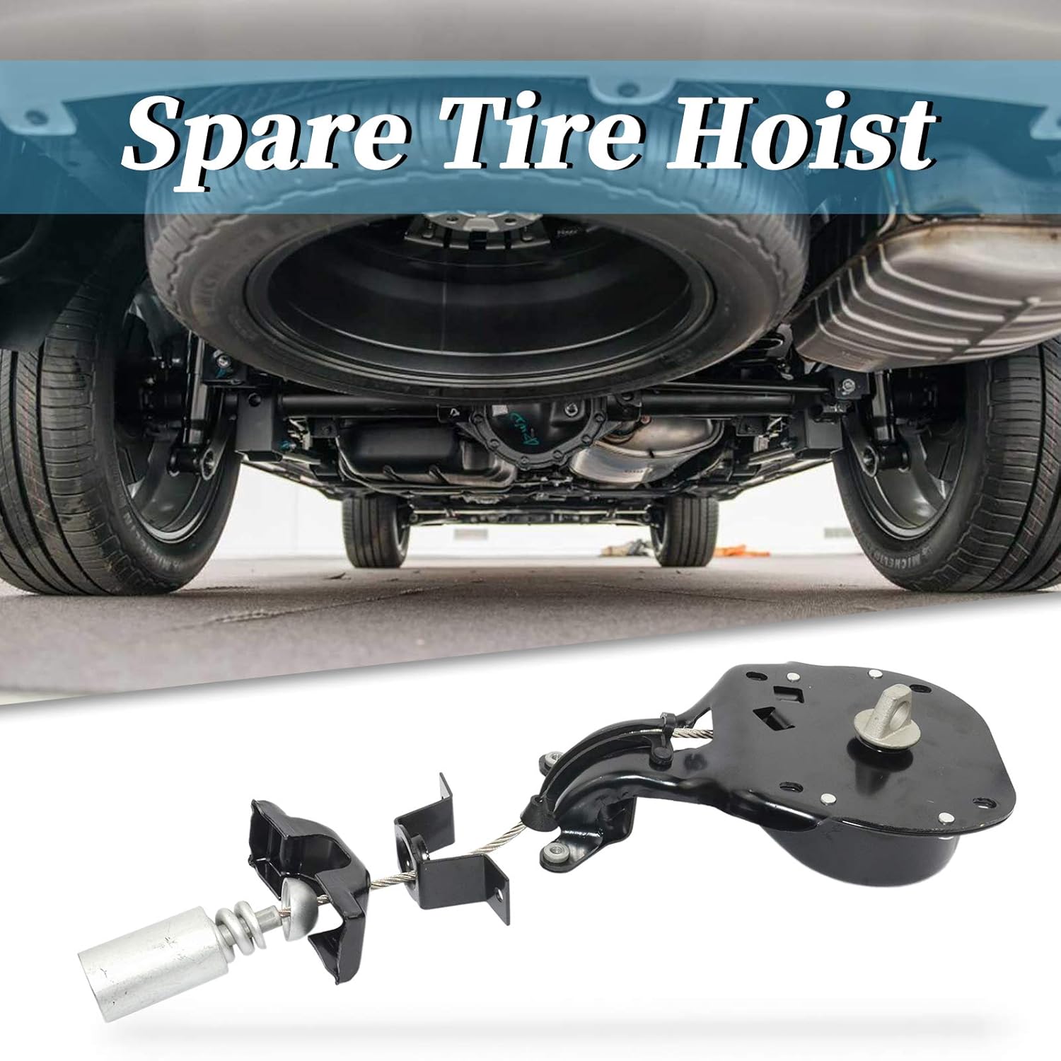 LR039486 Spare Tire Hoist for La-nd Rover Discovery 3 & 4 (2004-2013 ...