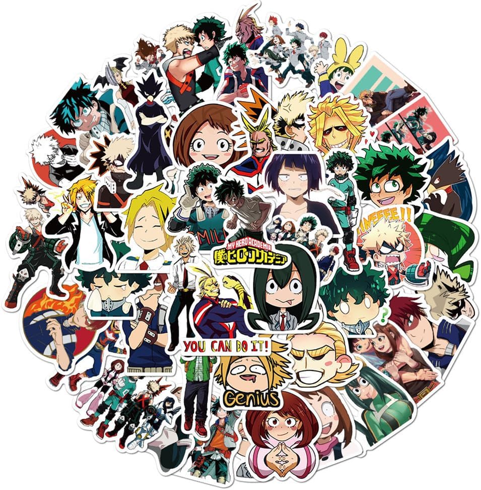 MHA Merch Anime Stickers MHA Midoriya Izuku/Todoroki Shouto/Uraraka ...