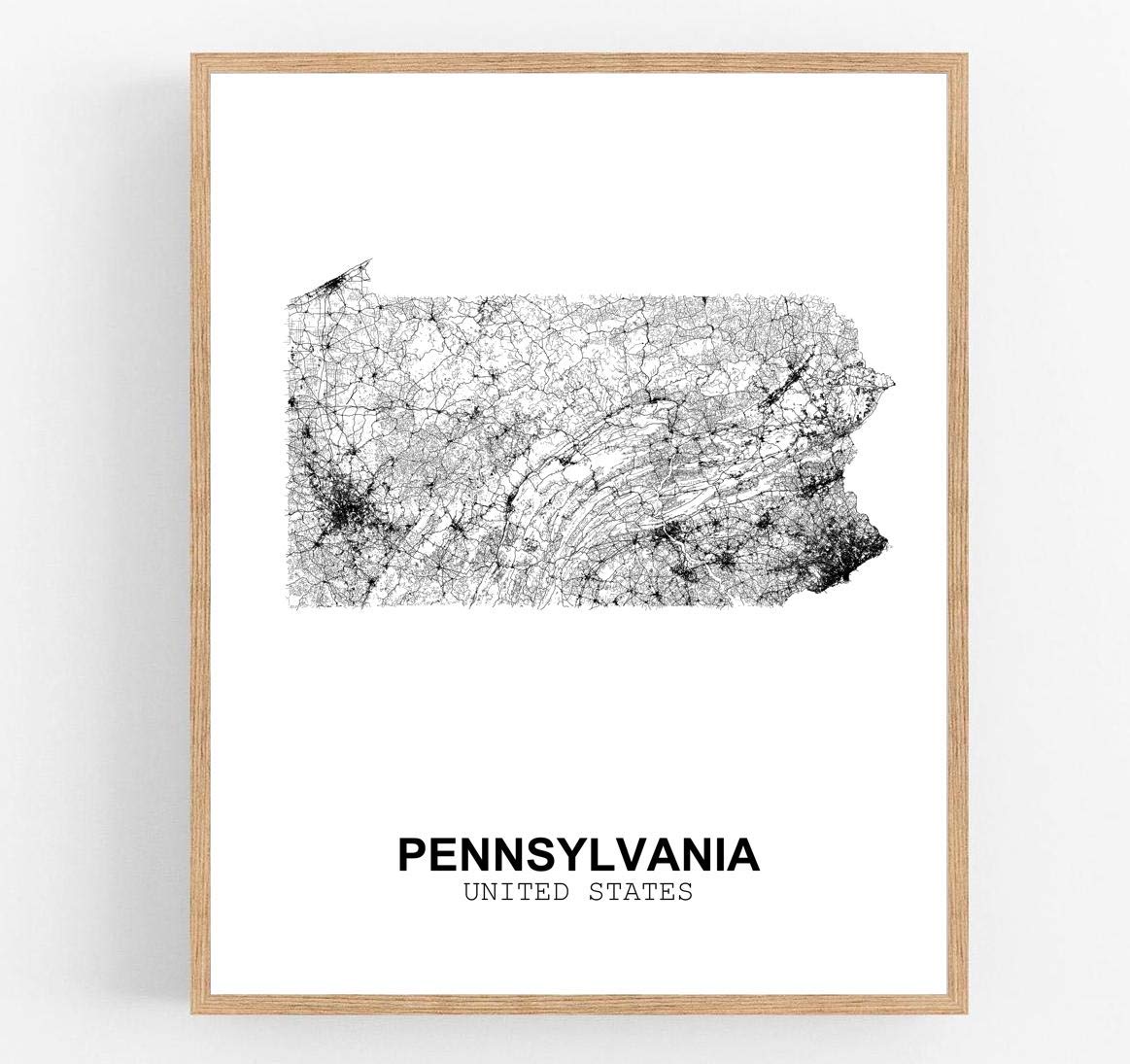 Amazon.com: Eleville 8X10 Unframed Pennsylvania United States Country ...
