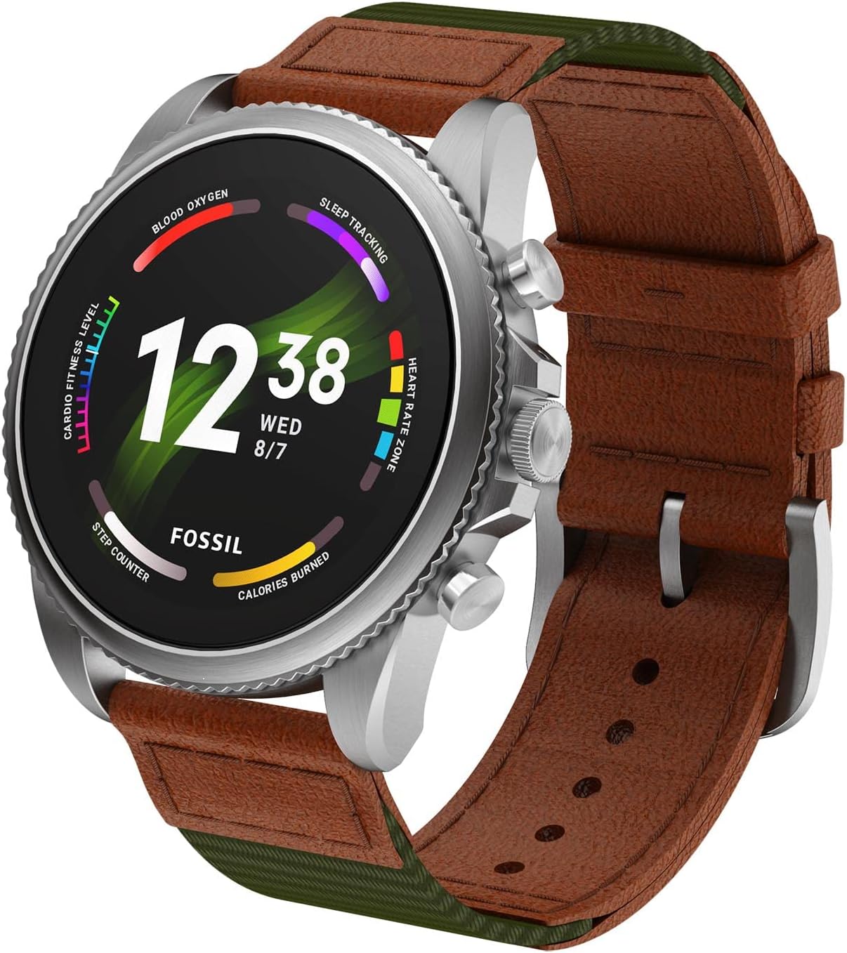 Fossil Smartwatch FTW4069V Gen 6 Display Wellness Edition de silicona ...