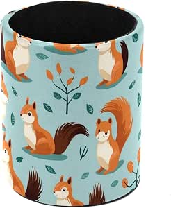 Amazon.com: HOHODIY Squirrel Pencil/Pen Holder for desk, Round Desktop ...
