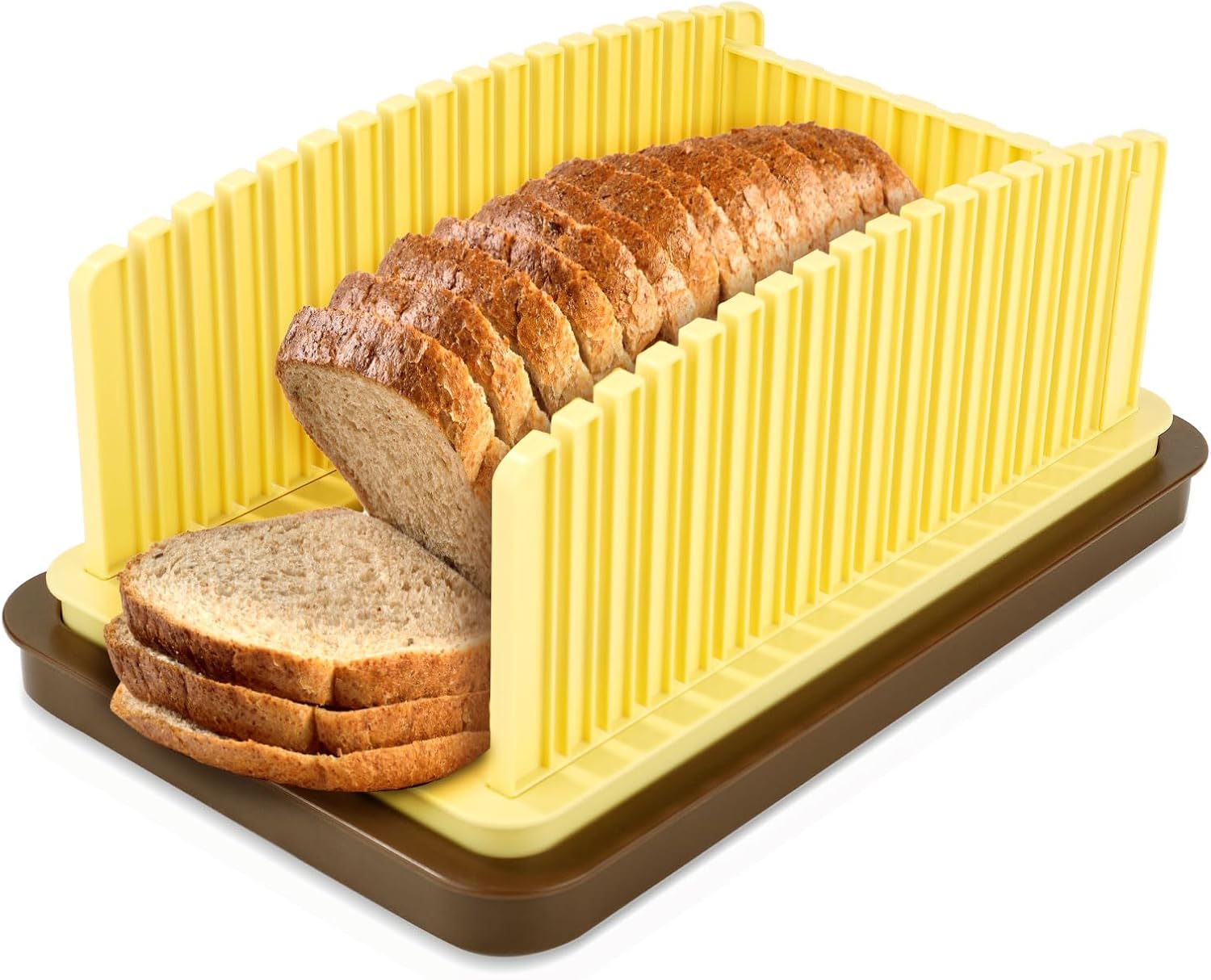 Bread Slicer for Homemade Bread, Adjustable Width Bread Cutting Guide ...