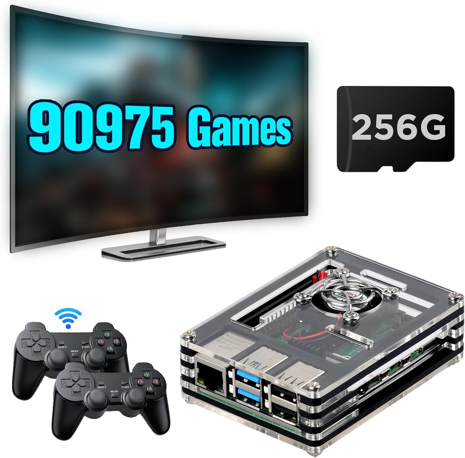 Amazon.com: Retro Game Console Built in 90000+ Games, Batocera 39 Game ...