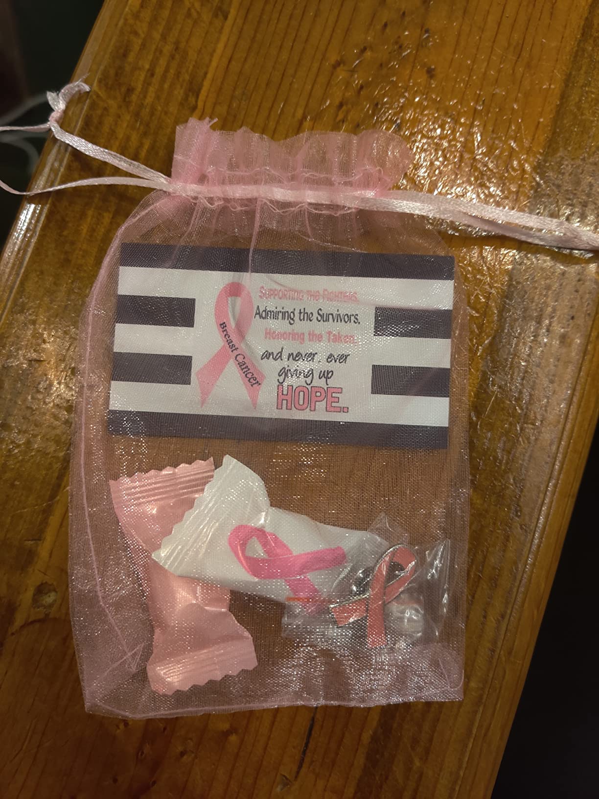 Amazon.com : Pink Ribbon Buttermints, Breast Cancer Awareness, Mint ...