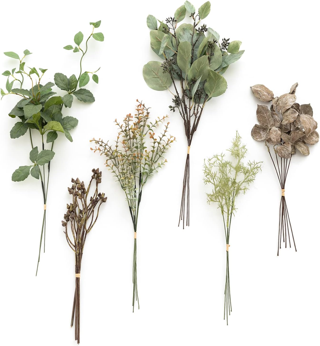 Amazon.com: Ling's Moment Artificial Greenery Stems Box Set, 28pcs with ...