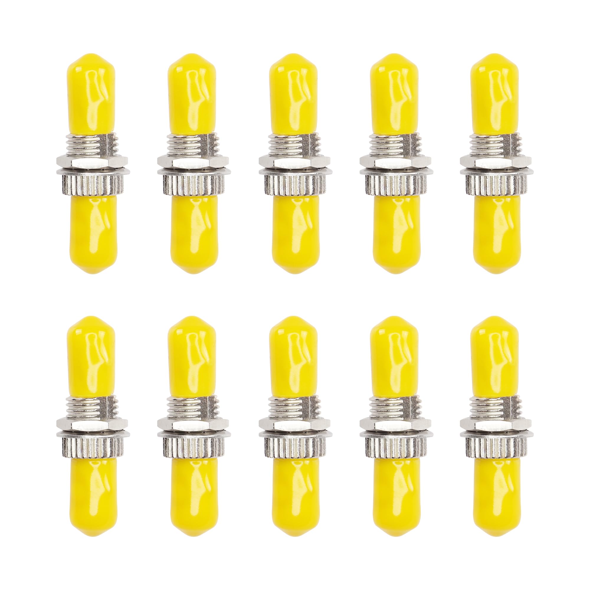 GINTOOYUN 10 PCS ST Fiber Barrel Coupler ST to ST Singlemode Fibre ...