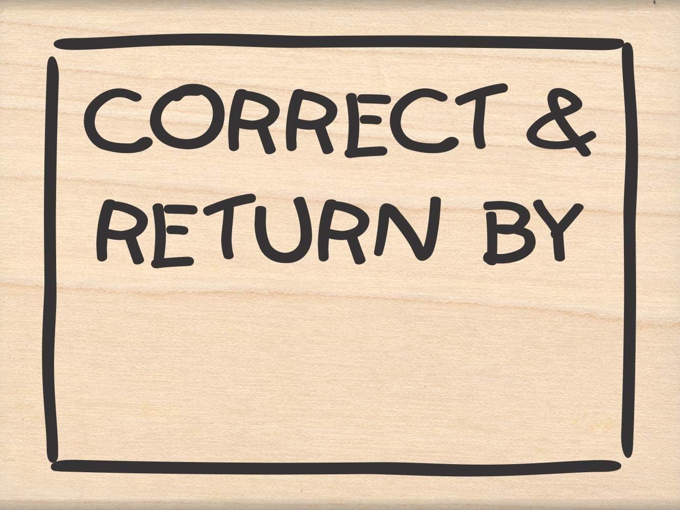 Amazon.com: Stamps by Impression ST 0712a Correct & Return by - Teacher ...