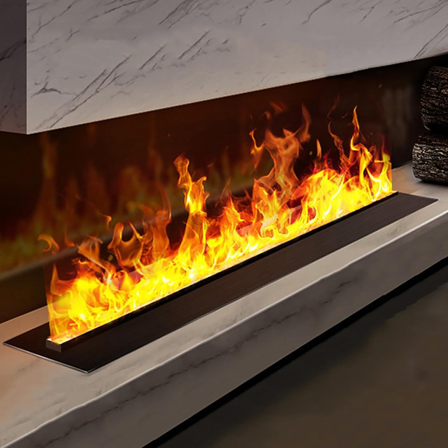 Amazon.com: Electric Fireplace, 3D Water Vapor Fire Places Electric ...