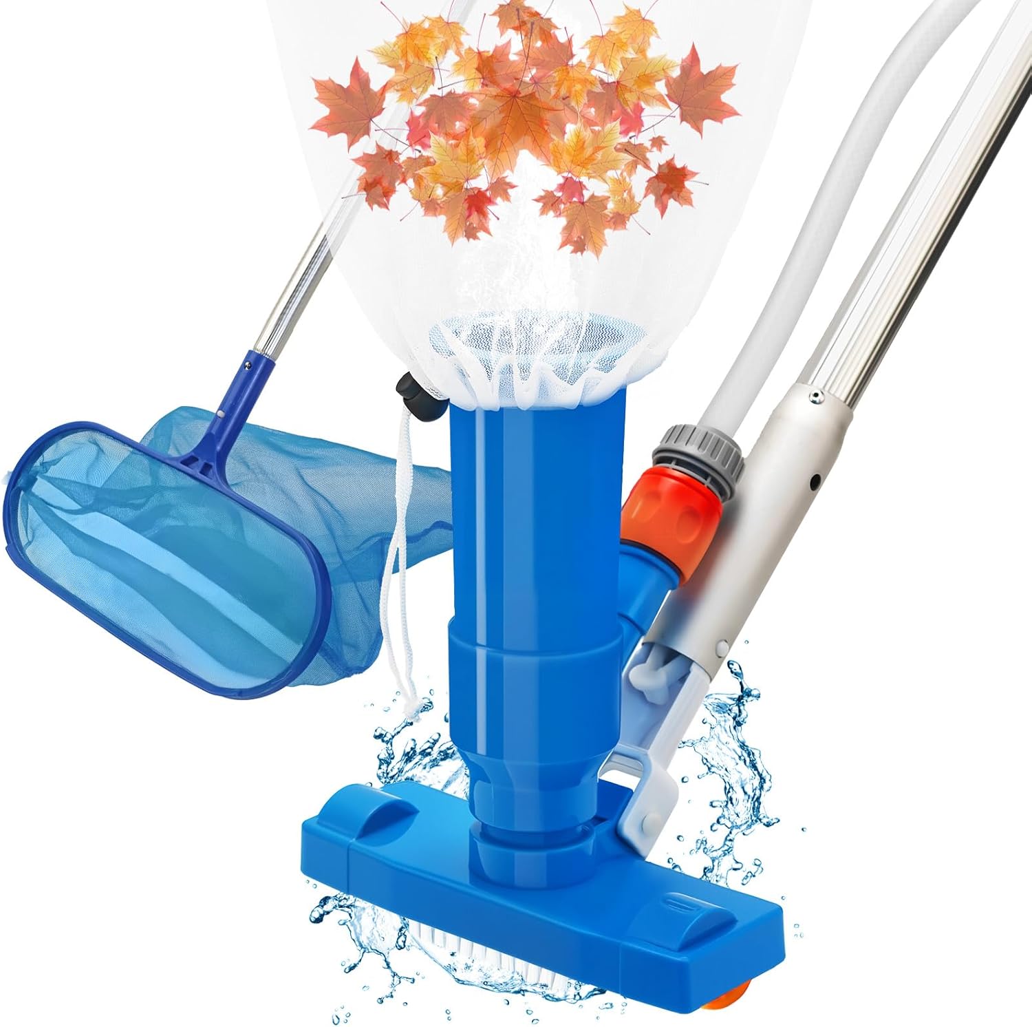 Pool Cleaning Kit, Swimming Pool Vacuum Cleaner with Large Pool Nets ...