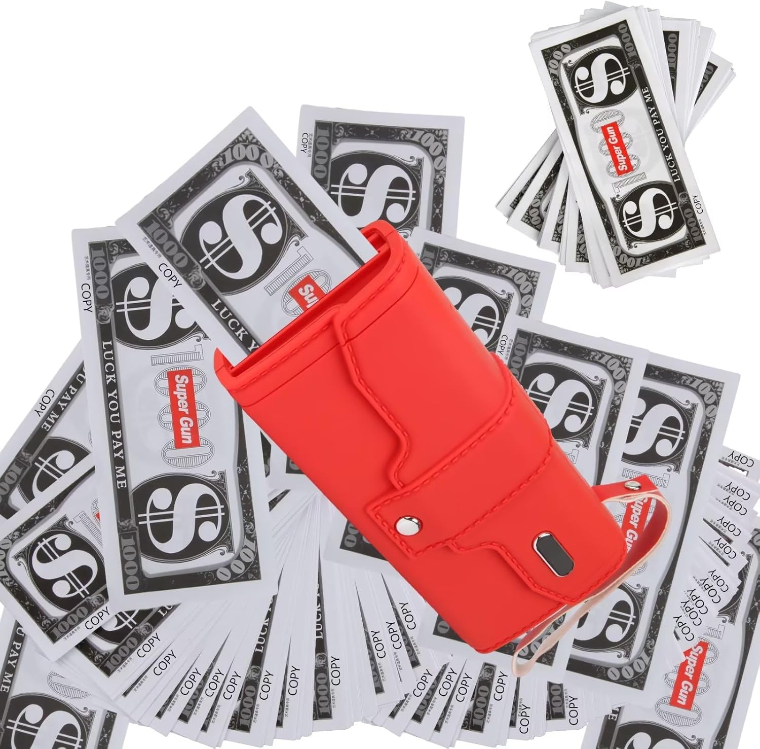 Amazon.com: Money Gun with Prop Money Wallet Cash Cannon Money Shooter ...