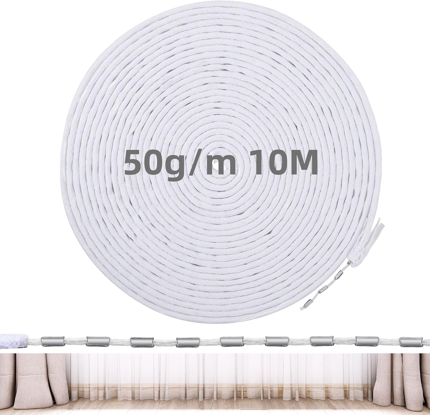 Yimomoyi 10 Meter Curtain Heavy Lead Weight Tape, Curtain Lead Tape ...