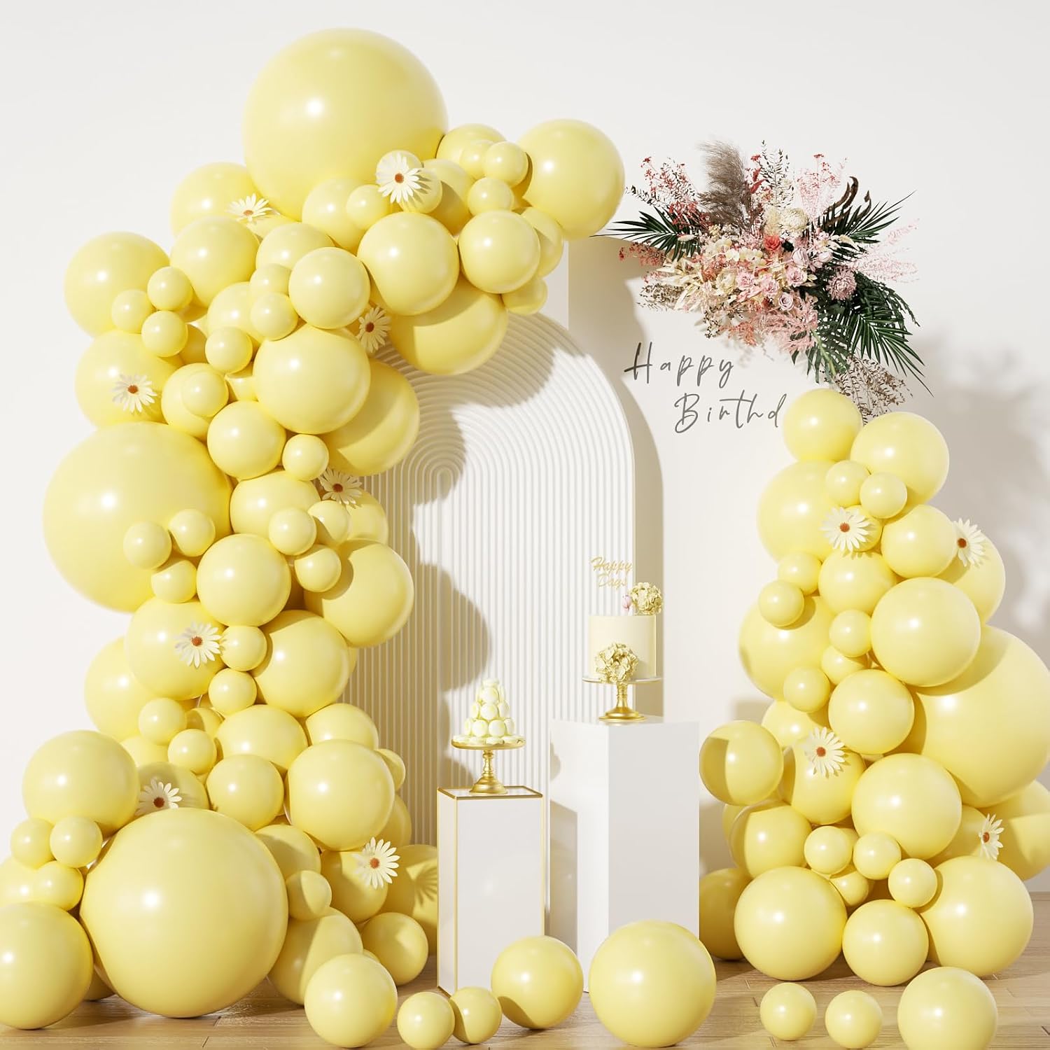 Amazon.com: Pastel Yellow Balloons in different sizes 5 10 12 18inch ...
