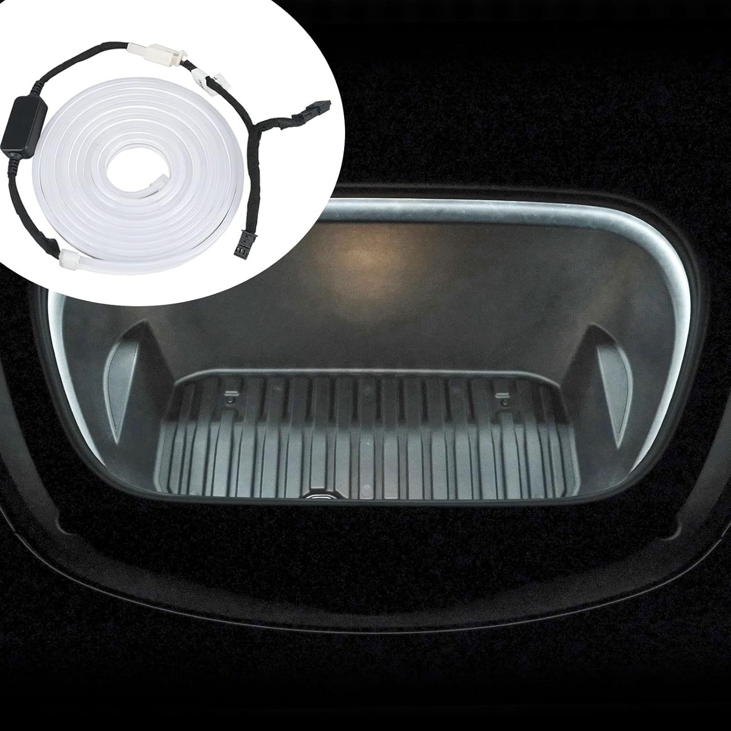 Amazon.com: Jawjut Tesla Accessories Flexible Front Trunk Light Bar LED ...