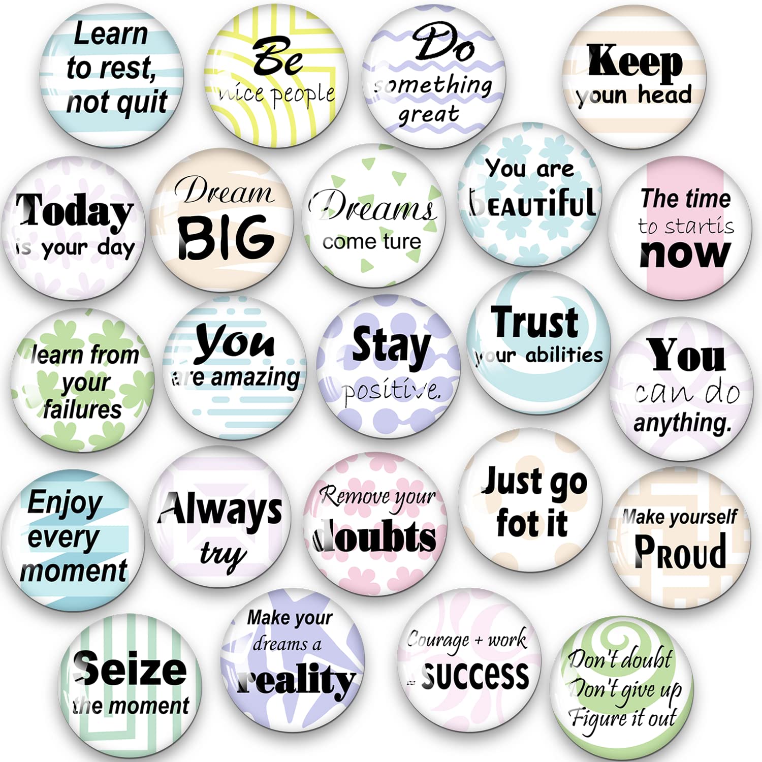 Snapklik.com : MORCART 30Pcs Inspirational Magnets - Motivational ...
