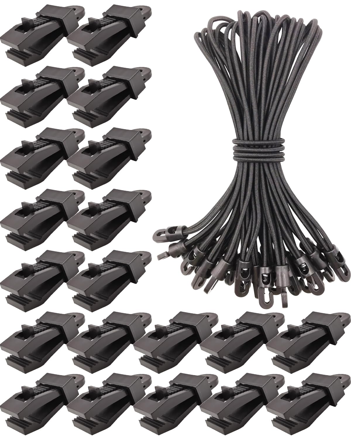 WMZOBH Tarp Clips Heavy Duty Lock Grip - 40 Pack Tarps Clamps ...