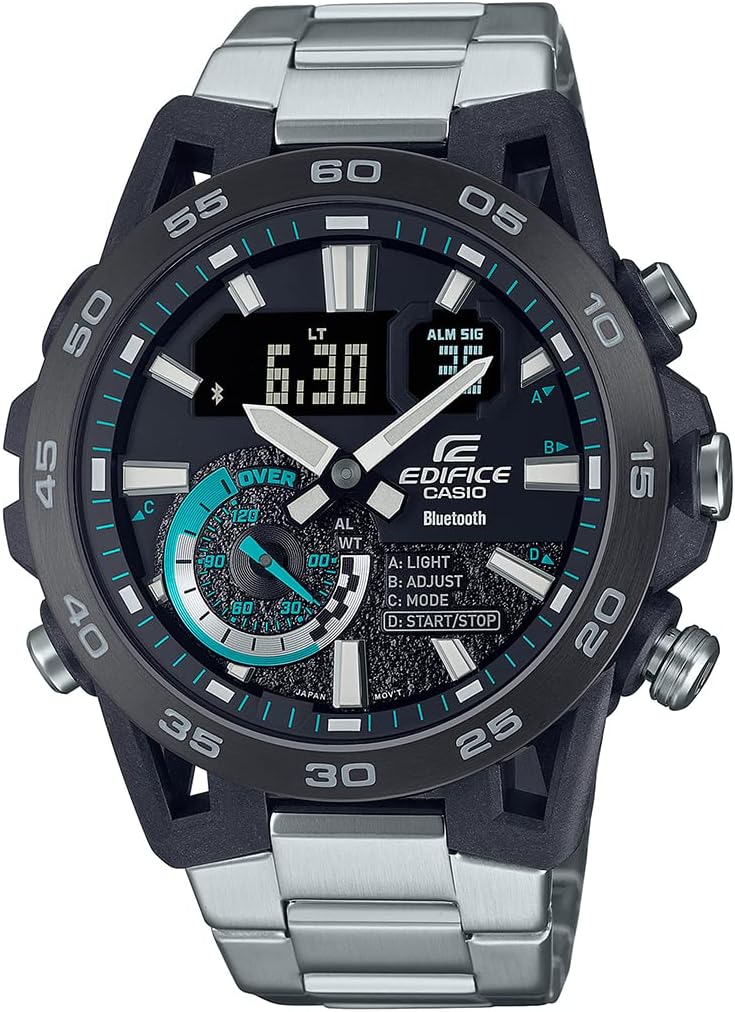 Casio Edifice Chronograph Black Dial Men's Watch - EQW-A1200DB-1ADR ...