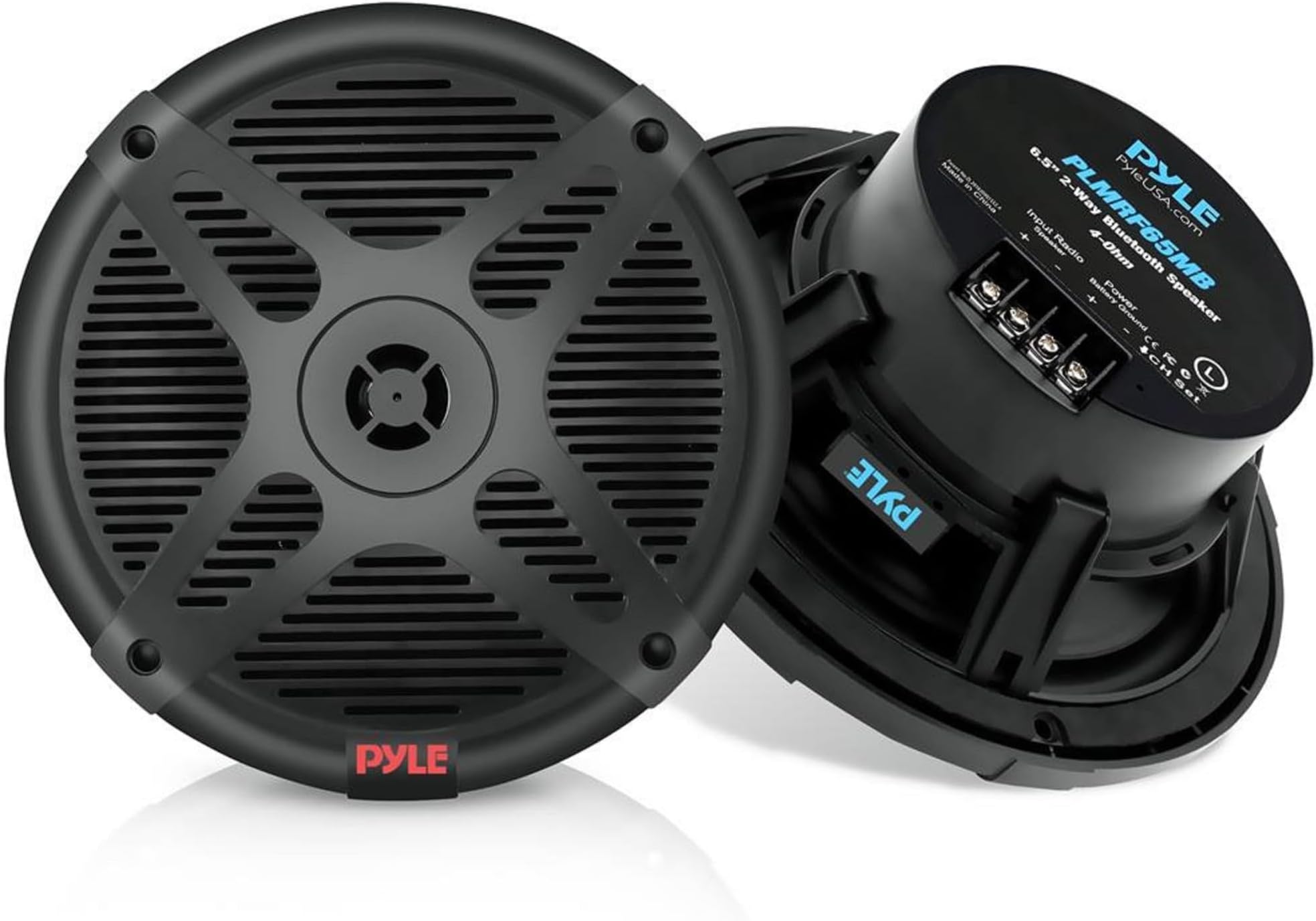 Amazon.com: Pyle 6.5 Inch Dual Marine Speakers - 2 Way Waterproof and ...