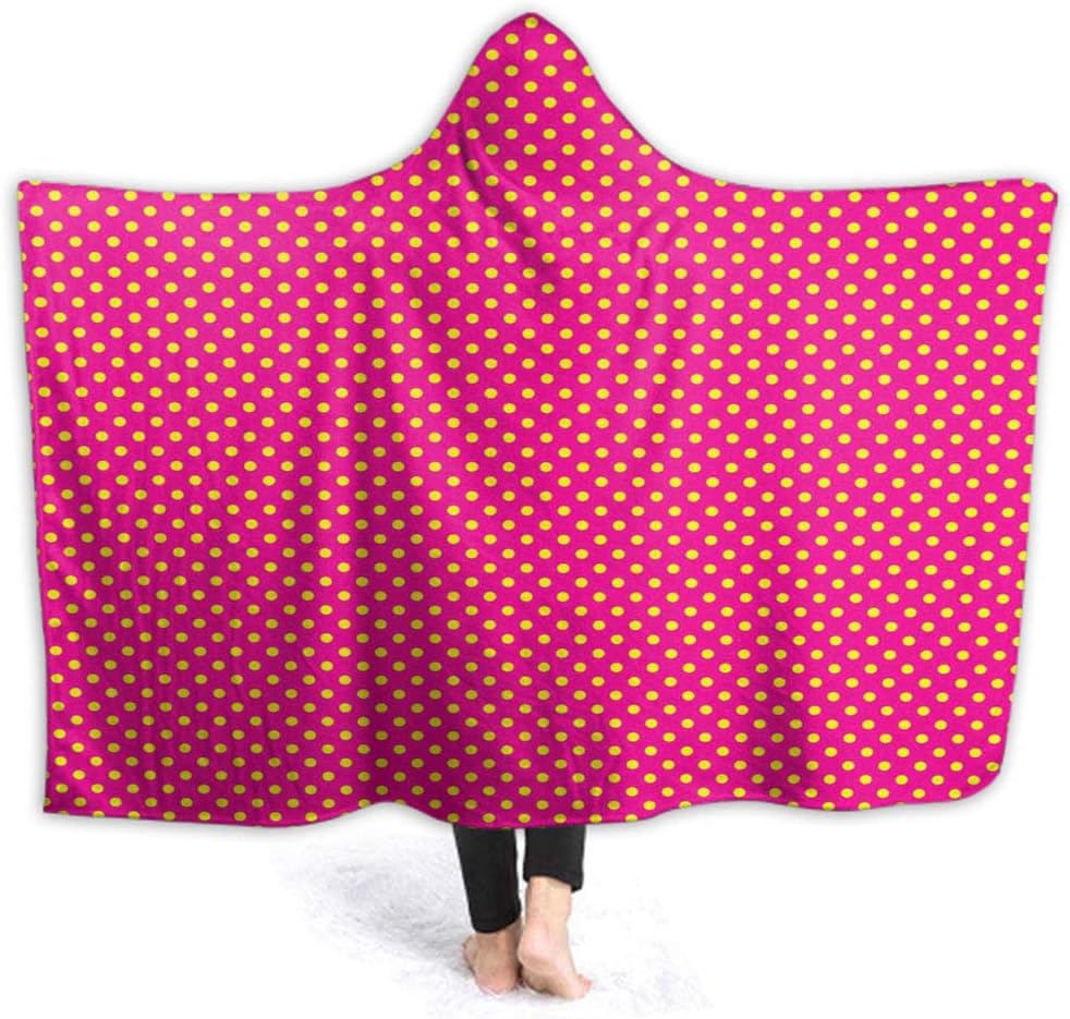 Amazon.com: Wearable Hood Throw Blankets Wrap Feminine Nostalgic Design ...