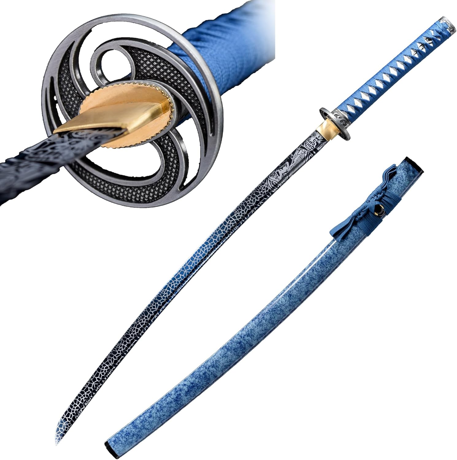 Amazon.com : Layofe Samurai Katana Sword - Real Sharp Weapons ...