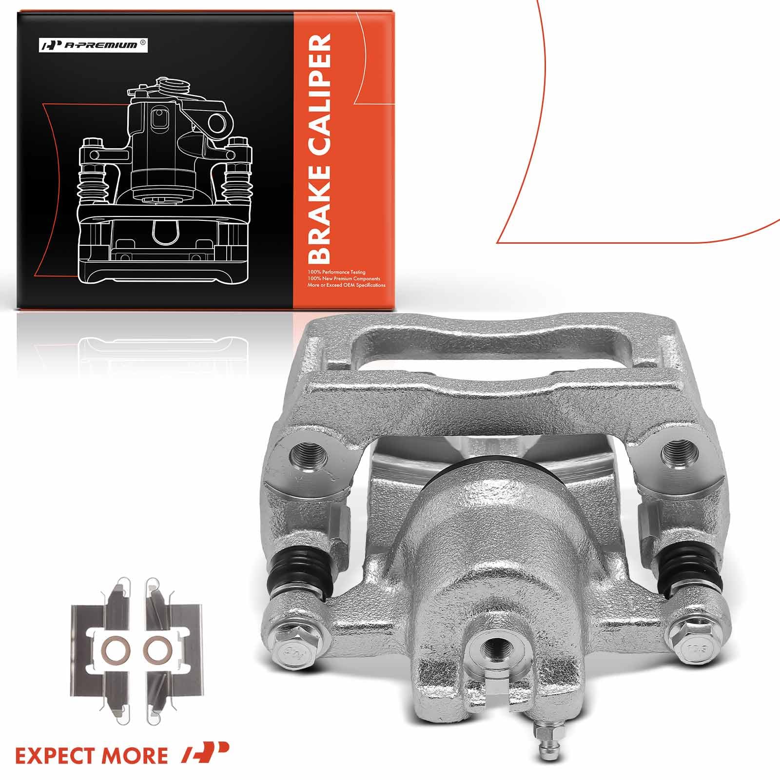 A-Premium Disc Brake Caliper Assembly with Bracket Compatible with Select Ford, Lincoln and ...