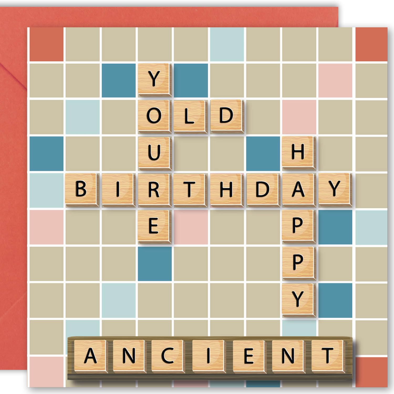 Amazon.com : Cult Kitty - Happy Birthday in Scrabble - Funny Birthday ...