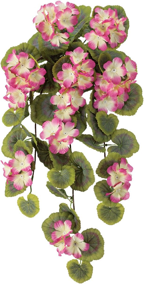 Amazon.com: OakRidge Artificial Geranium Hanging Stem – Raspberry, 23 ½ ...