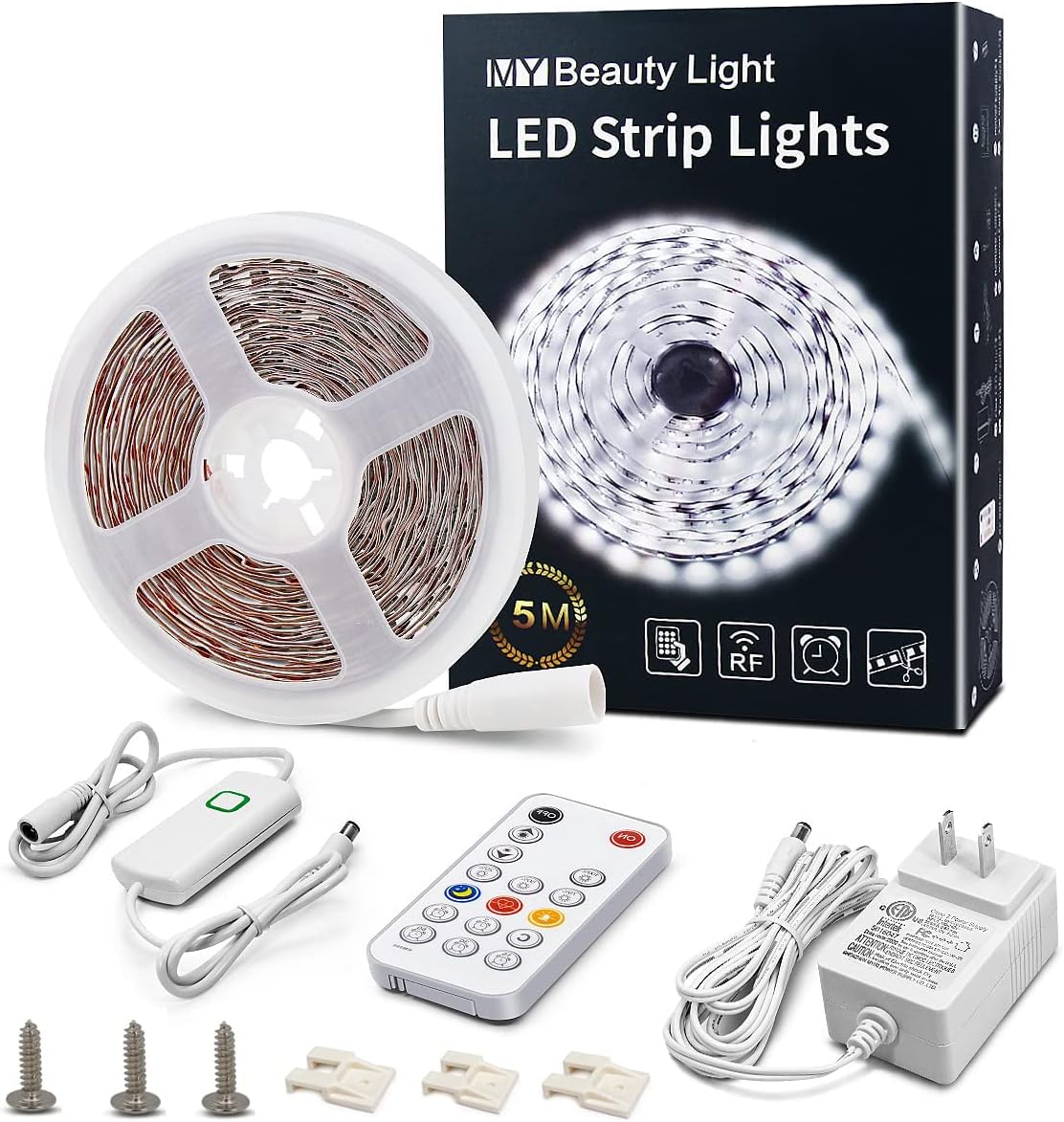 Amazon.com: Govee White LED Strip Lights, Upgraded 16.4ft Dimmable LED ...