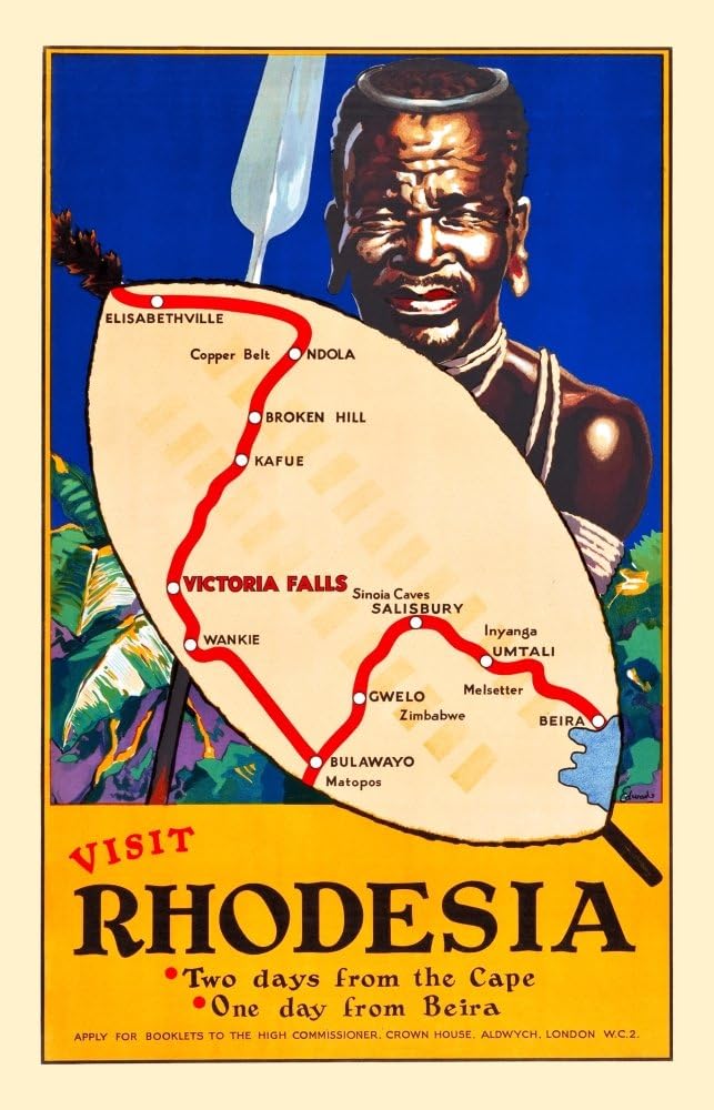 Amazon.com: Promoting travel into the landlocked country of Rhodesia ...