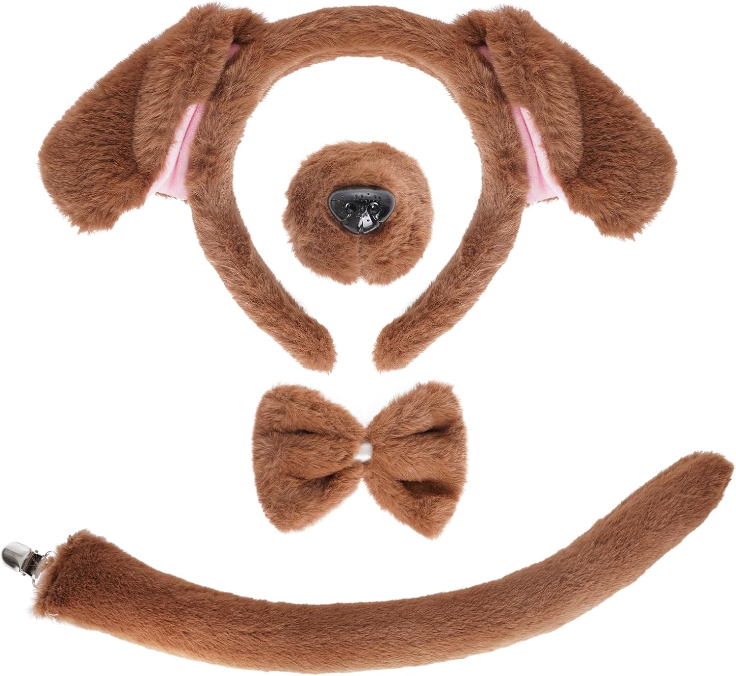 Amazon.com: Jmkcoz 4 Pieces Animal Puppy Dog Costume Set Brown Puppy ...