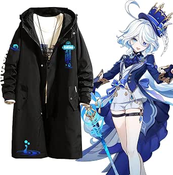 Amazon.co.jp: CHIASA Furina Fontaine Suijin Focalors Cosplay Hoodie ...