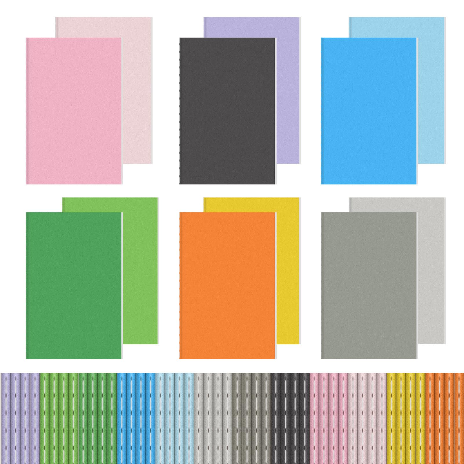 Snapklik.com : 60Pcs Mini Lined Notebooks, Small Notepads Bulk Journal ...