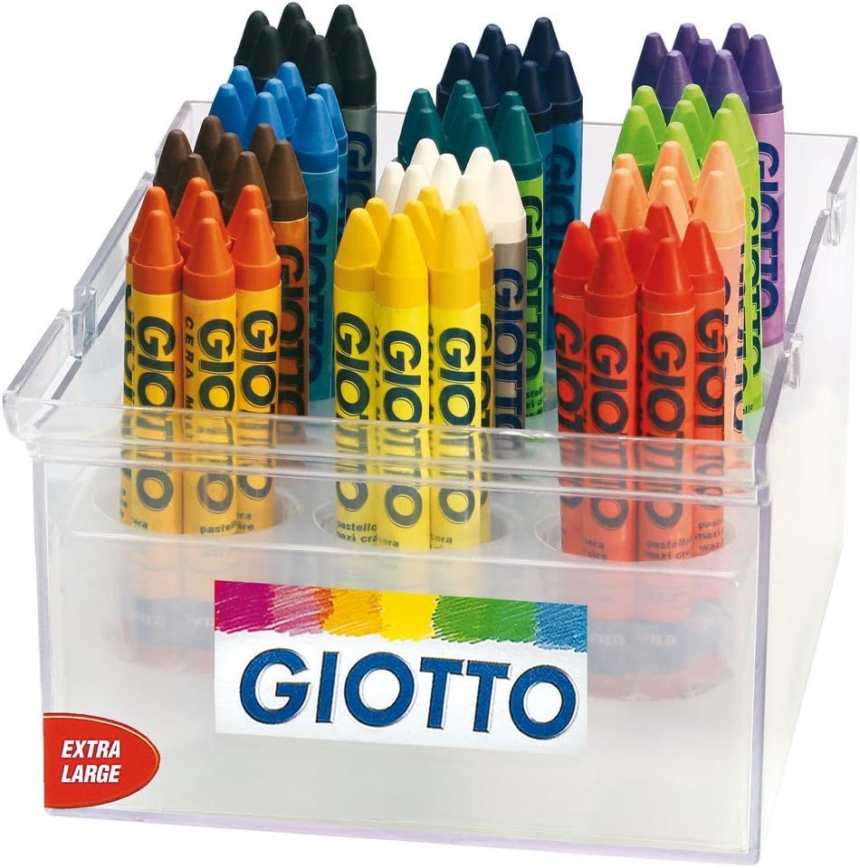Giotto Maxi Cera Crayons - Class pack 84 : Amazon.co.uk: Stationery ...